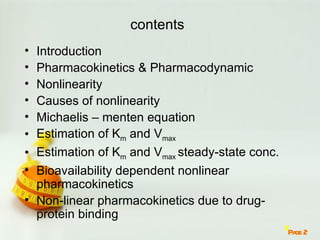 Non linear biopharmaceutics | PPT