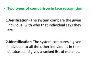 face recognition | PPTX