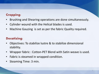 mechanical finishing of worsted fabrics | PDF