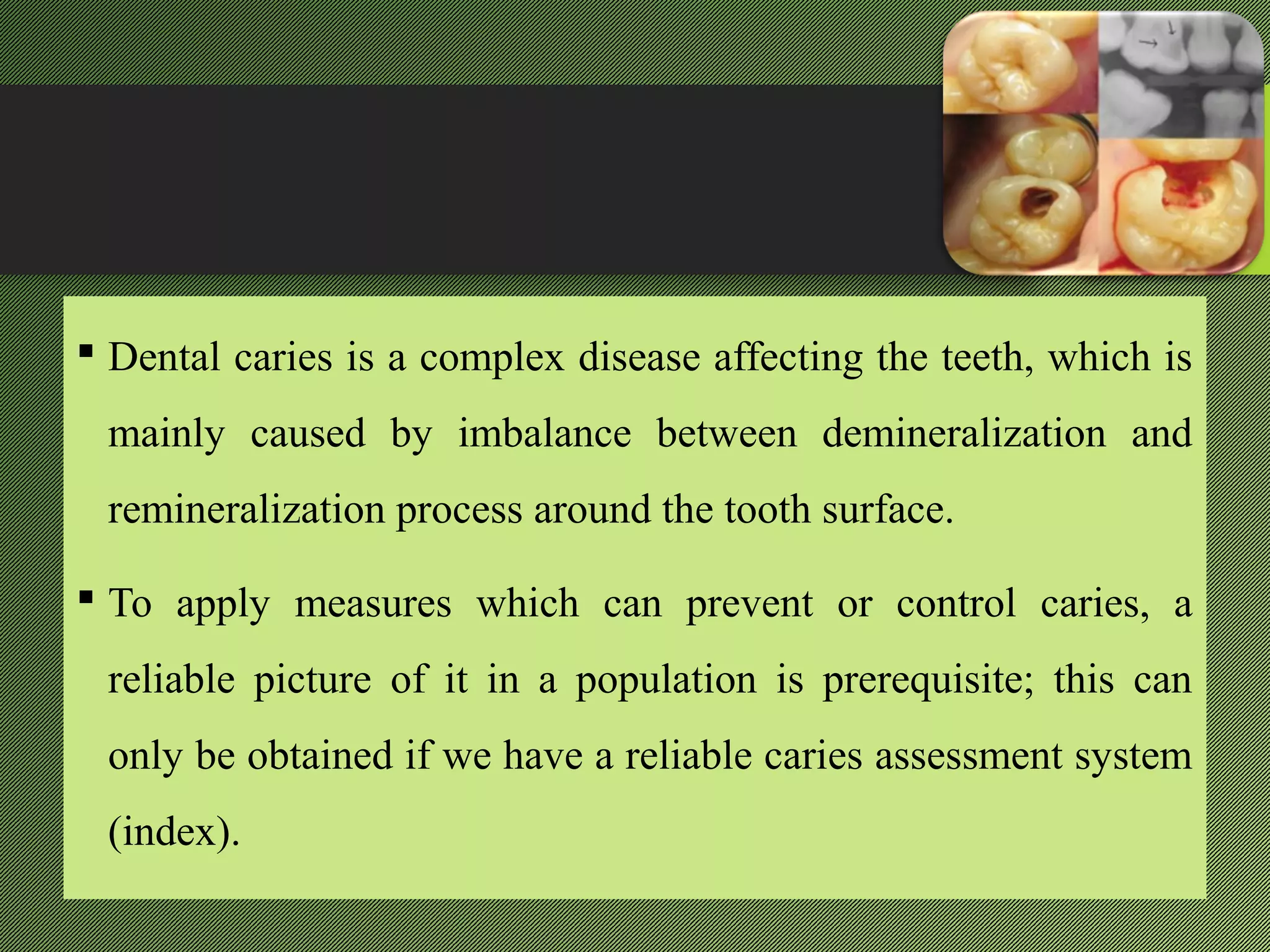Indices for dental caries | PPT