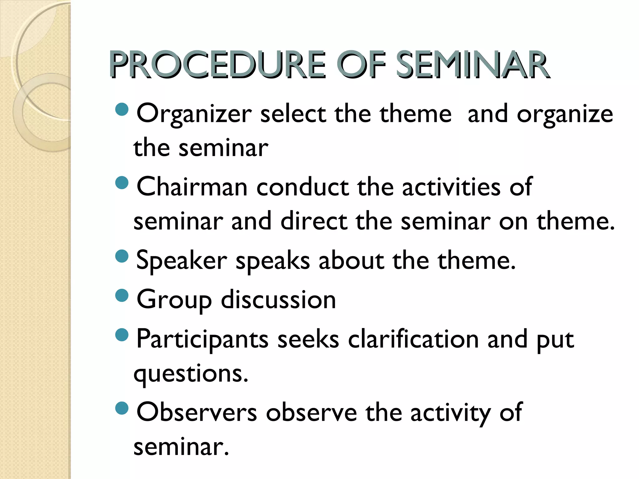 Seminar | PPT