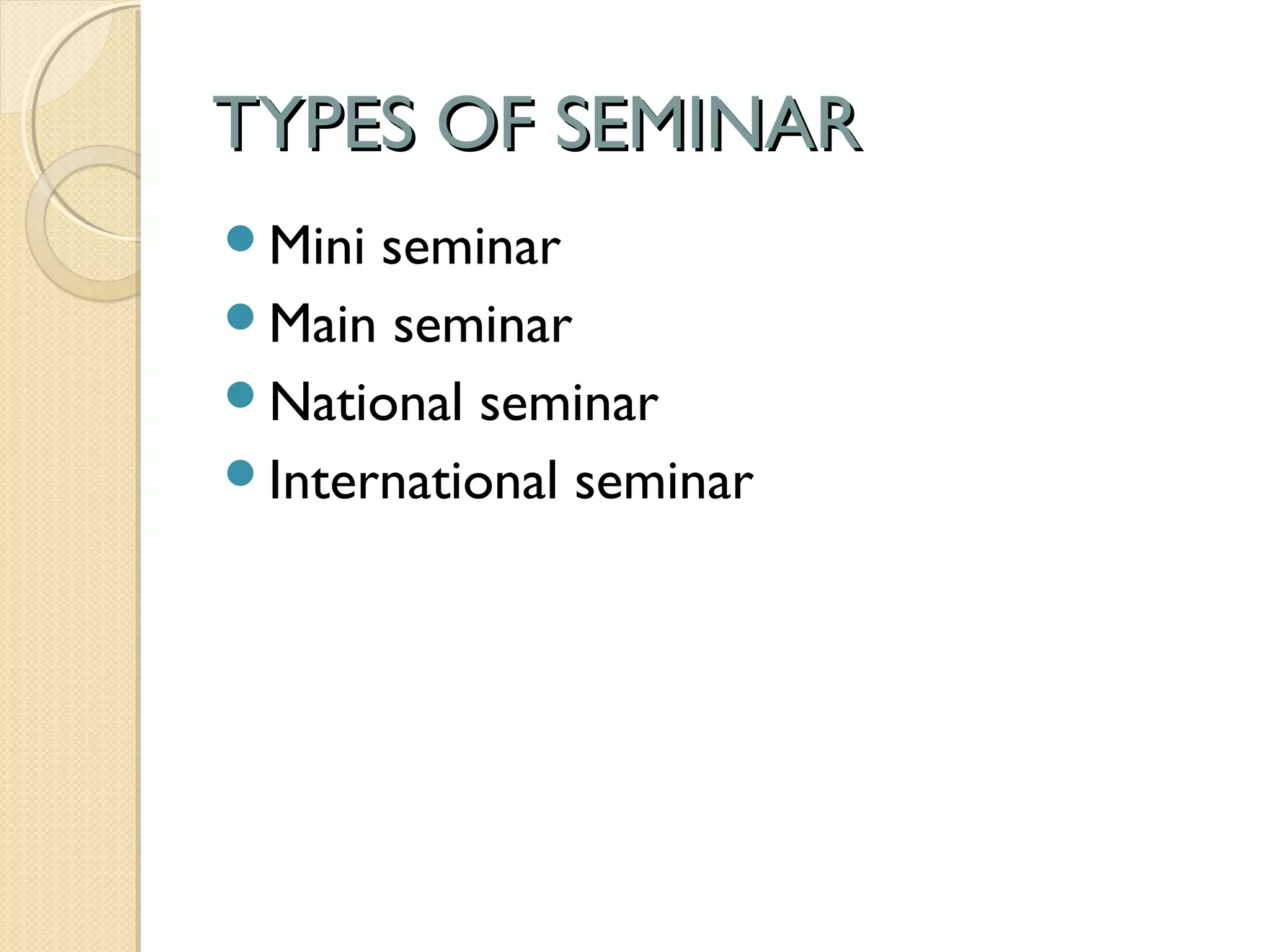 Seminar | PPT