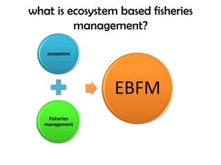 ECOSYSTEM BASED FISHERIES MANEGEMNT | PPTX