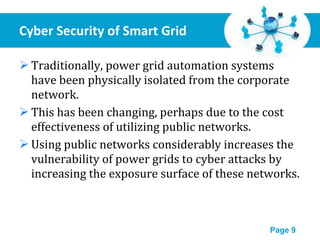 Smart Grid Cyber Security | PPT