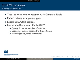 An alternative learning experience in transition level mathematics | PDF