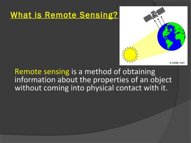 Remote Sensing PPT | PPT