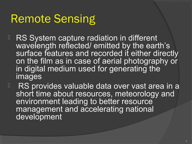Remote Sensing PPT | PPT
