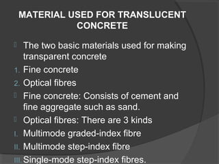 TRANSLUCENT CONCRETE | PPT