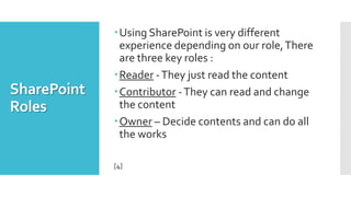 SHAREPOINT - BUSINESS COLLABORATION TOOL FOR ENTERPRISE AND WEB | PPT