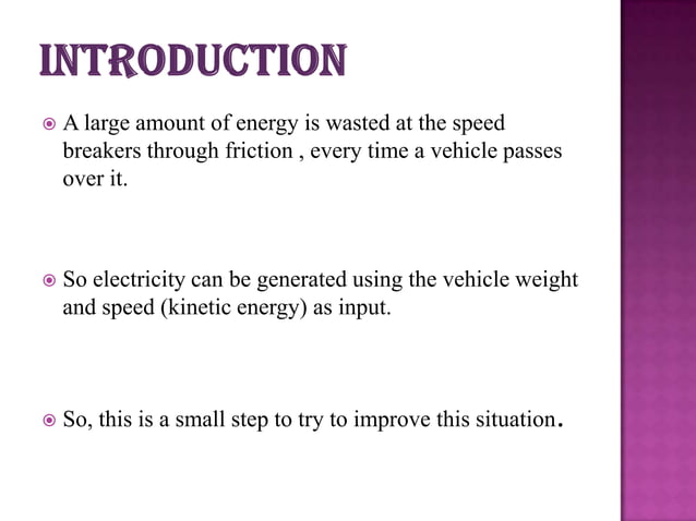 Power Generation From Speed Breakers power-generation-from-speed-breakers