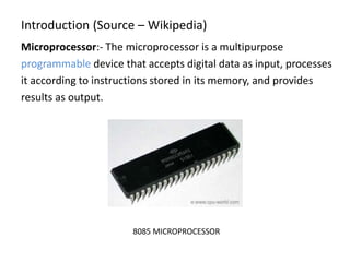 Introduction to Microcontrollers | PPT