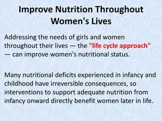 Nutrition for Women health | PPT