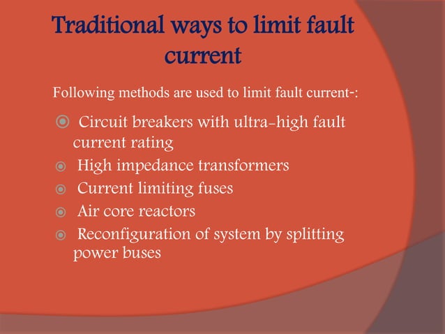 Superconductor Fault Current Limiter Pptx Physics Science
