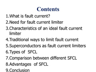 superconductor fault current limiter | PPT