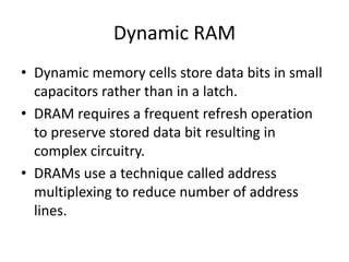 Memory Hierarchy (RAM and ROM) | PPTX