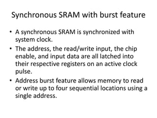 Memory Hierarchy (RAM and ROM) | PPTX