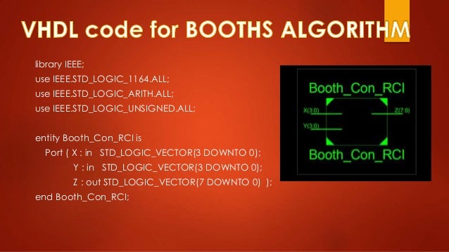 Seminar on Digital Multiplier(Booth Multiplier) Using VHDL Seminar on Digital Multiplier(Booth Multiplier) Using VHDL