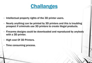 Seminar Presentation on 3D Printing | PPTX
