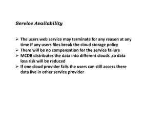 MCDB: Multi Cloud Database Model | PPTX