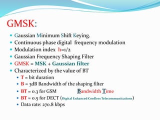 GMSK with GSM | PPTX