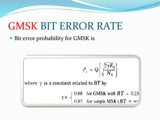 GMSK with GSM | PPTX