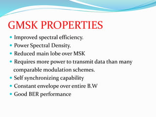 GMSK with GSM | PPTX