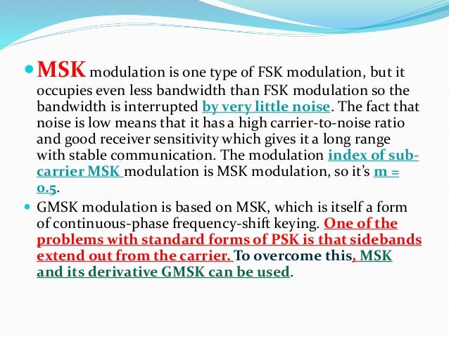 GMSK with GSM