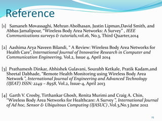wireless body area networks(WBAN) | PPTX