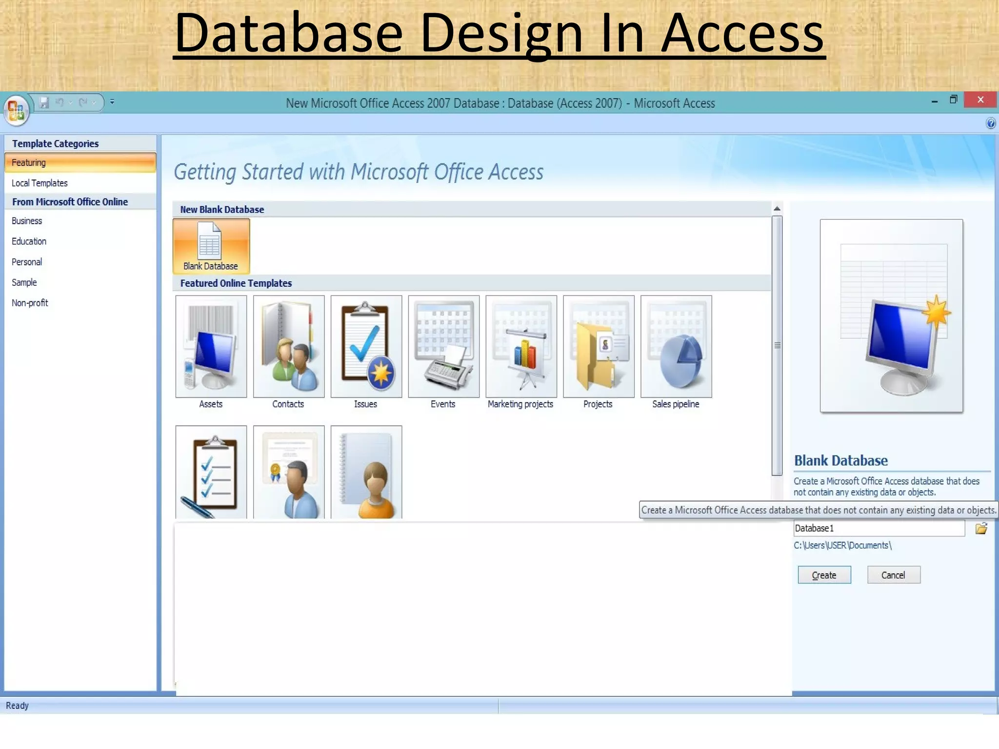 Microsoft Access 2007 | PPT