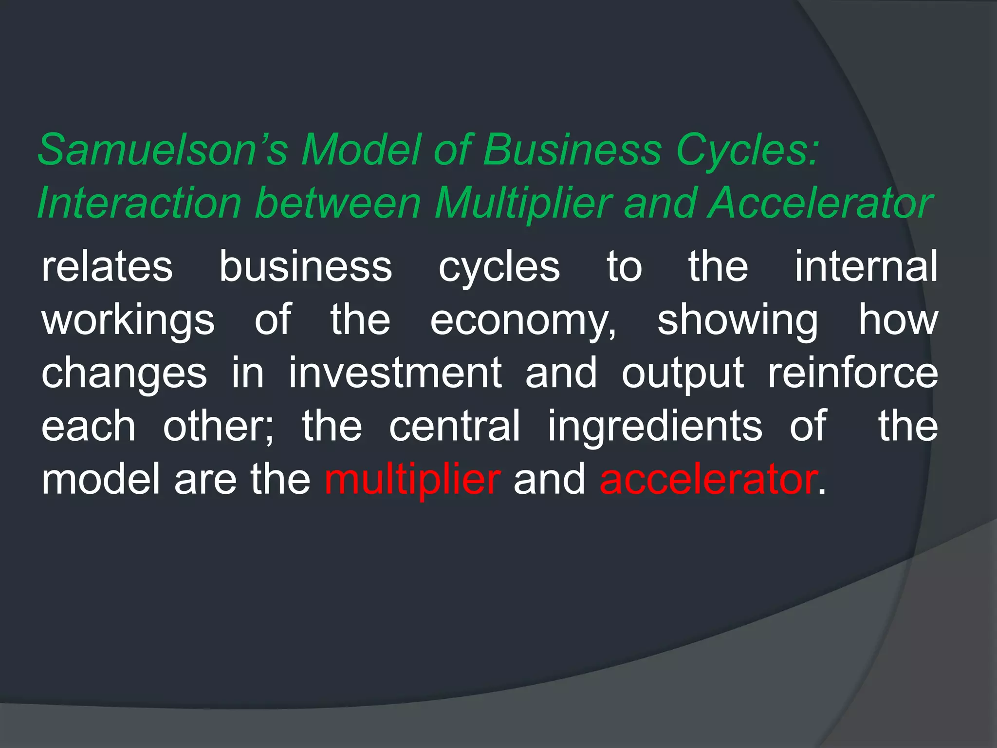 Multiplier-Accelerator Interaction | PPTX