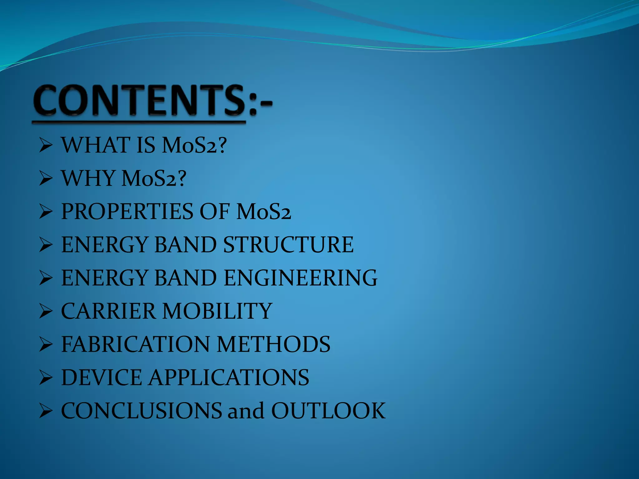 MoS2 | PPTX