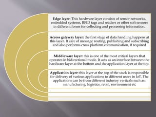 Challenges and application of Internet of Things | PPTX