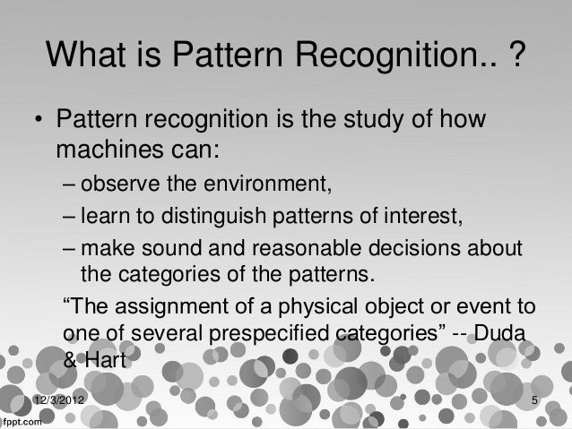 Seminar(Pattern Recognition)