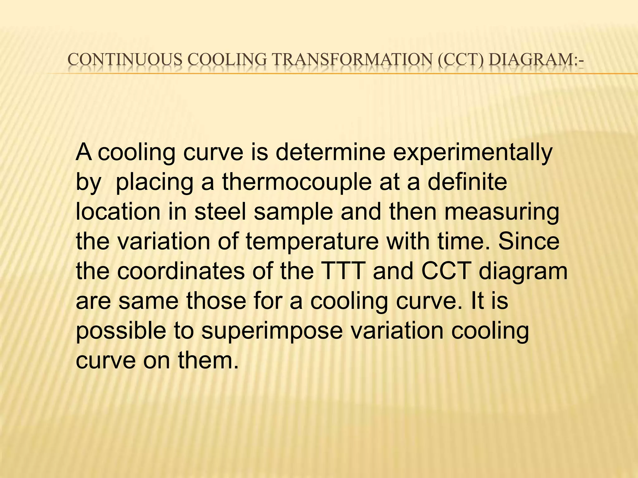 Heat treatment process(TTT, CCT &CCR) | PPTX