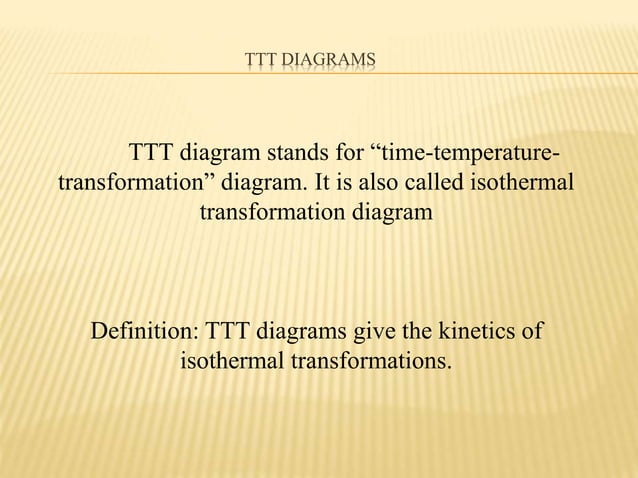 Heat treatment process(TTT, CCT &CCR) | PPTX | Chemistry | Science