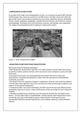 IMPACT OF BRTS ON CITIES | DOCX | Rail Travel | Travel Type