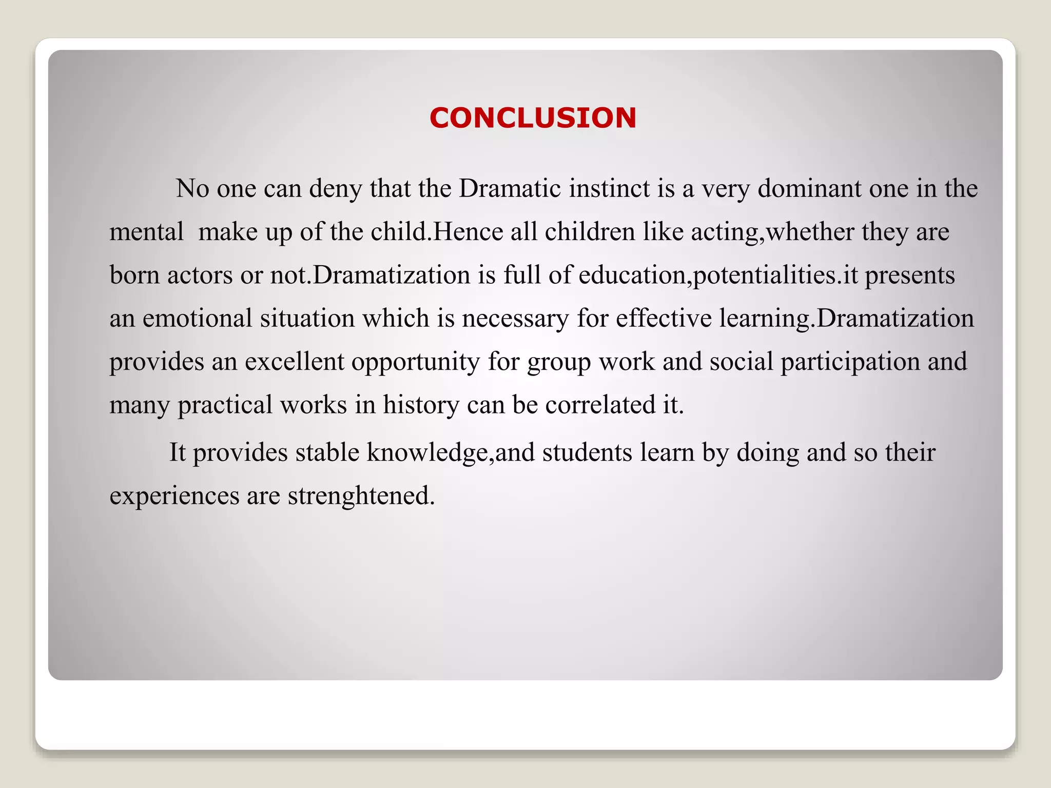 What is Dramatization | PPTX