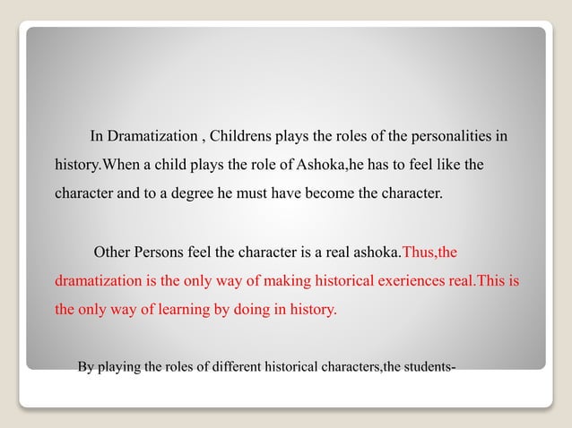 What is Dramatization | PPTX