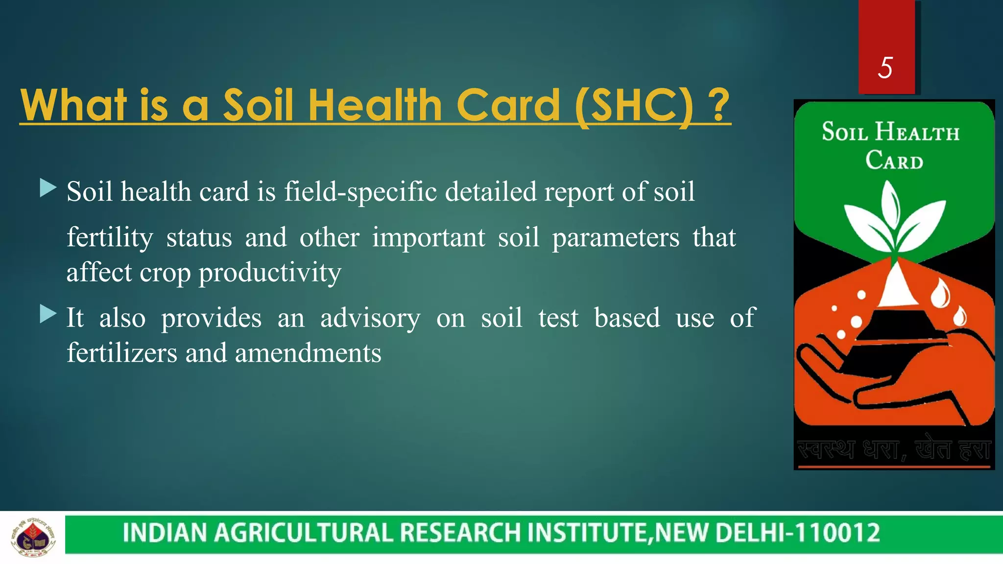 soil health cards | PPT