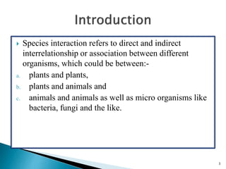 Species Interaction | PPTX