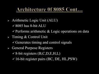 microprocessor 8085 | PPT
