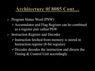 microprocessor 8085 | PPT