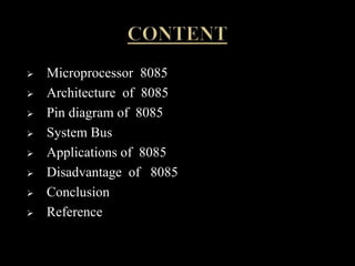 microprocessor 8085 | PPT