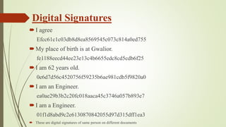Seminar ppt on digital signature | PPTX