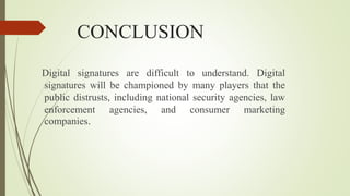 Seminar ppt on digital signature | PPTX