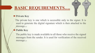 Seminar ppt on digital signature | PPTX