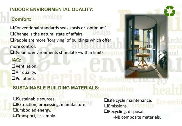 Sustainable architecture | PPTX