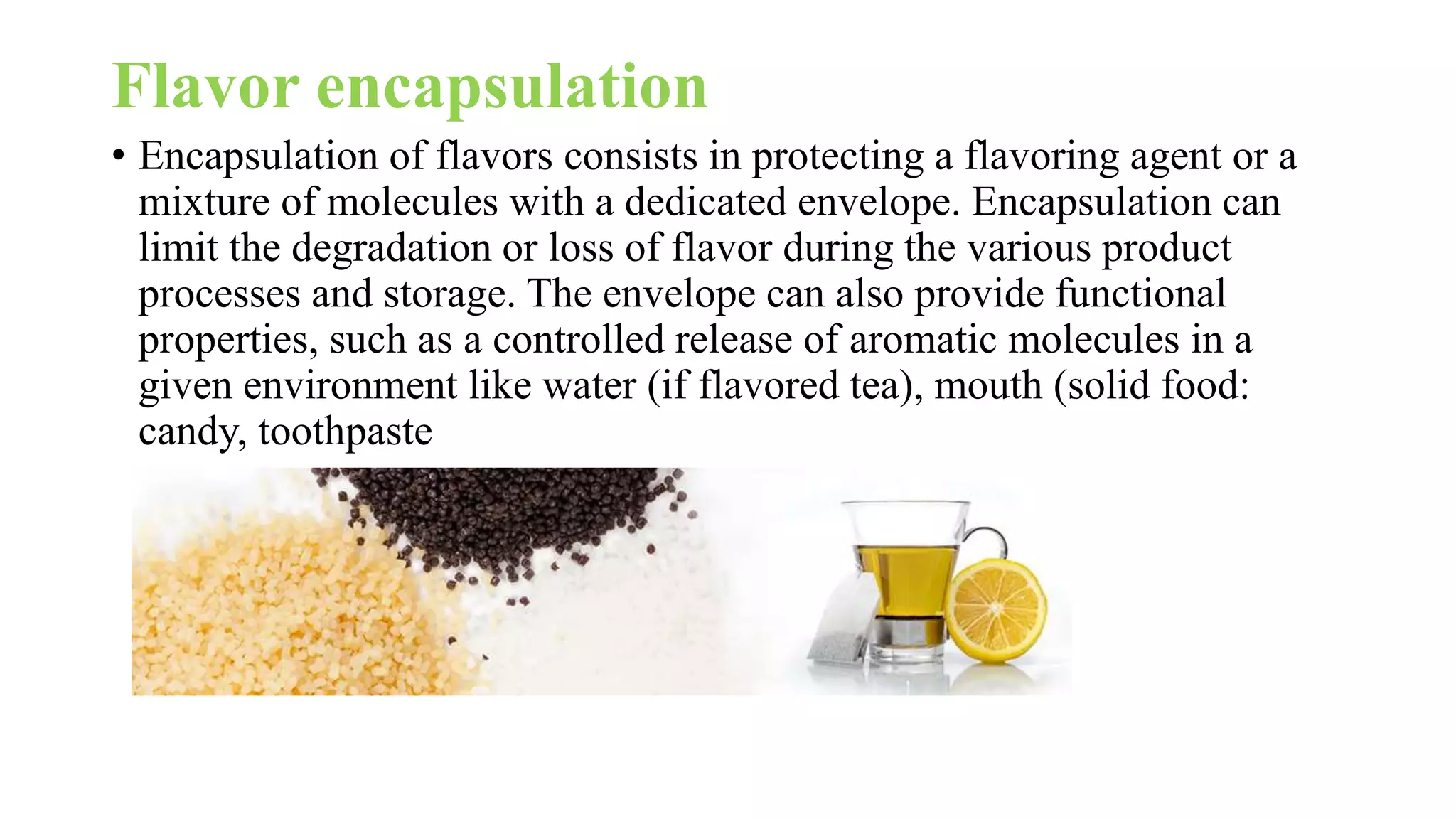 Applications of extrusion in encapsulation technology | PPT