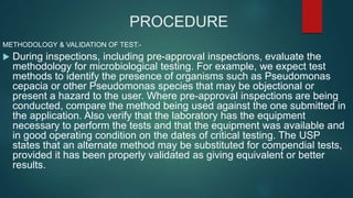 application of microbiology in pharma qc industry | PPTX
