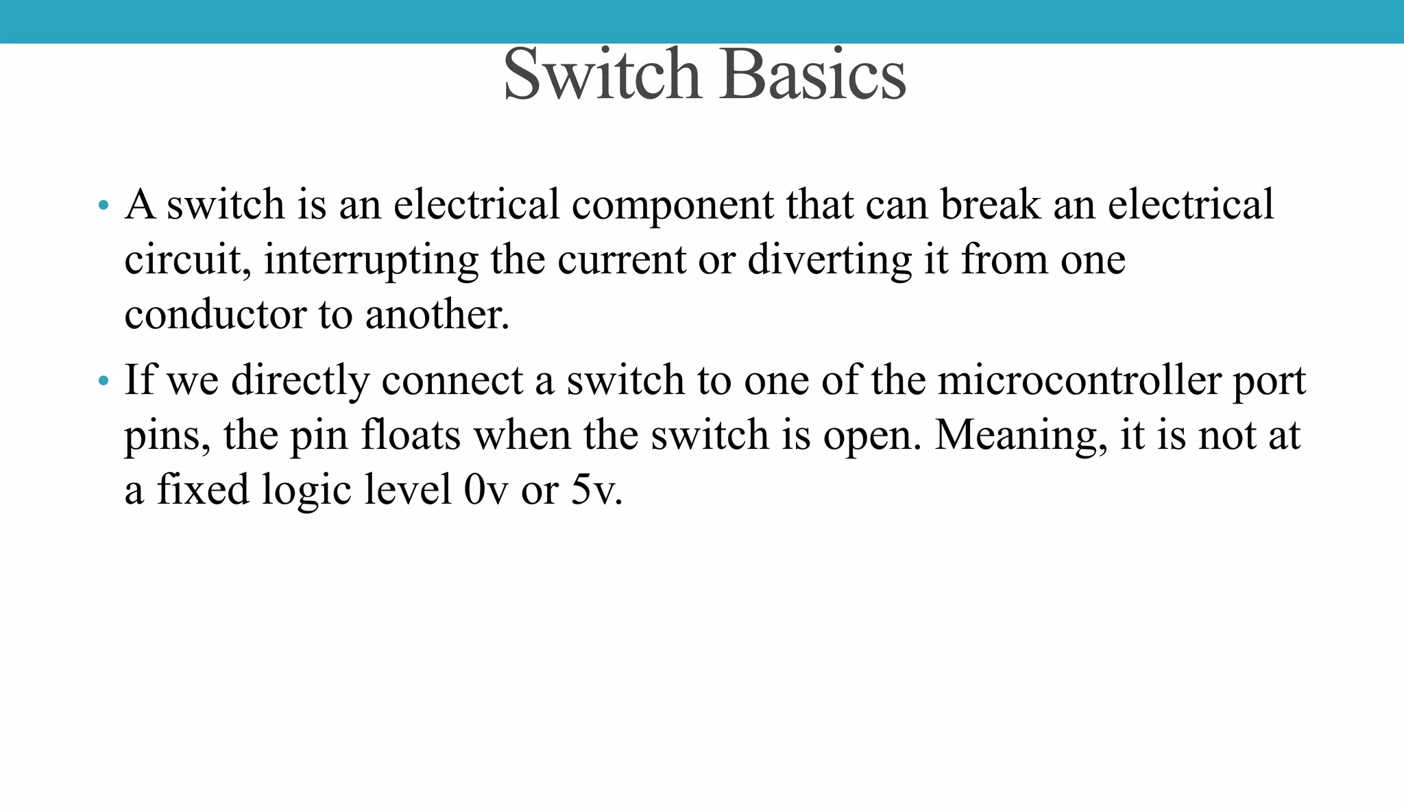 Switches and LEDs interface to the 8051 microcontroller | PPTX